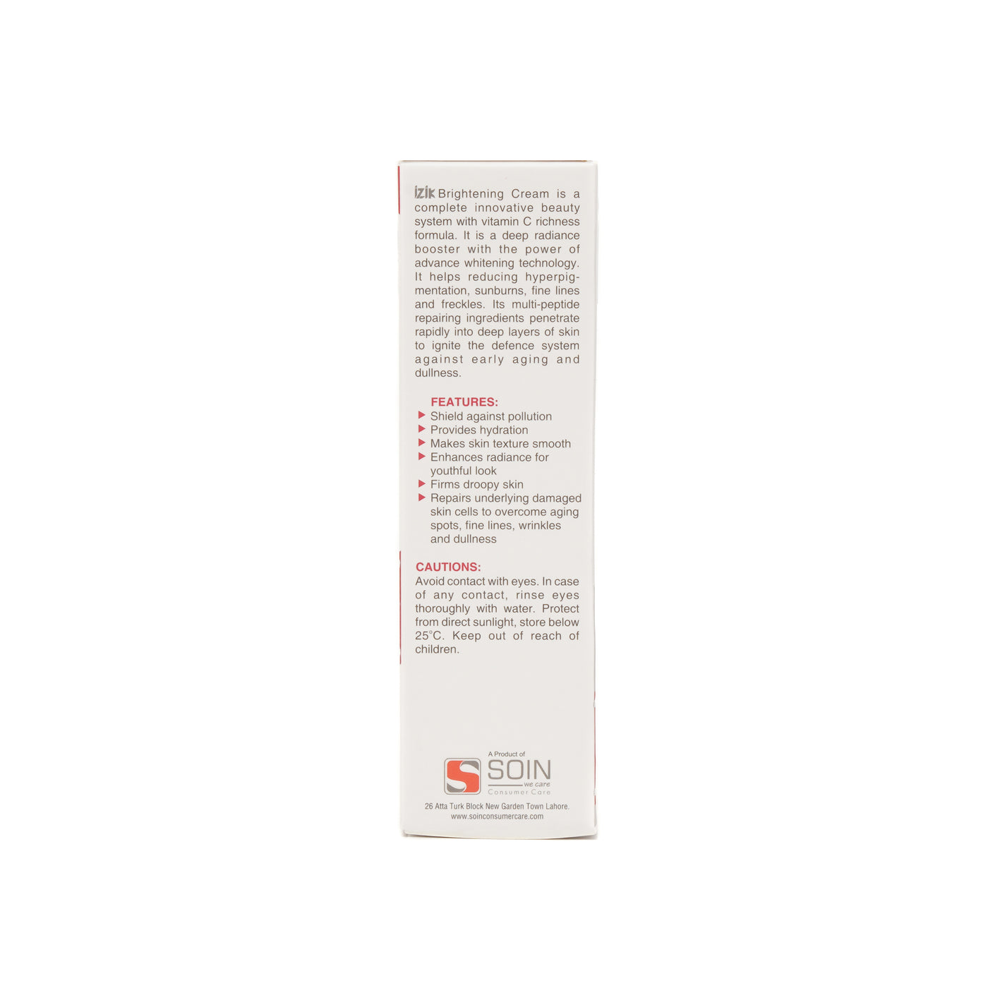 Izik Advanced Brightening Cream – Soin Consumer Care