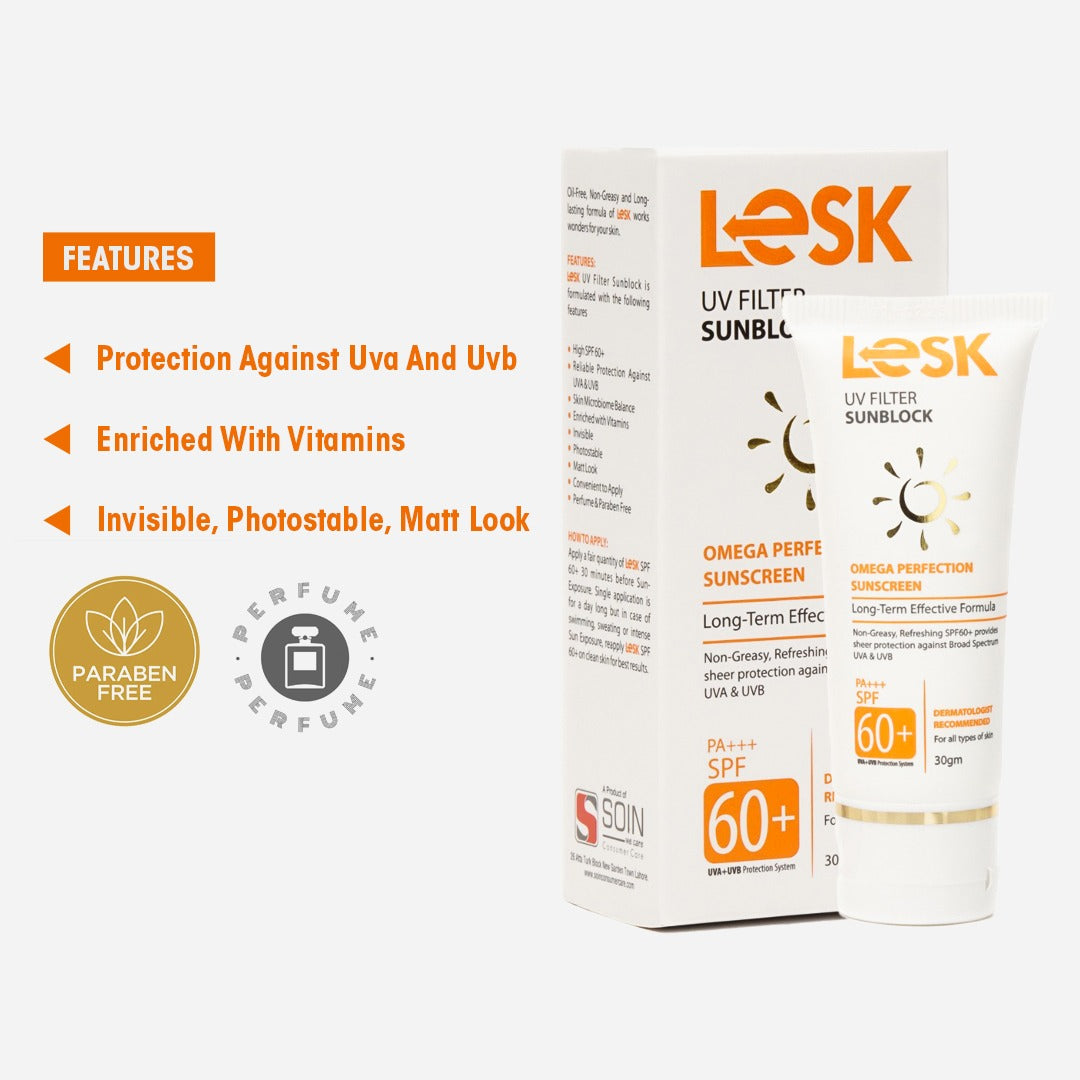 Lesk (UV) Sunblock SPF 60+ – Soin Consumer Care